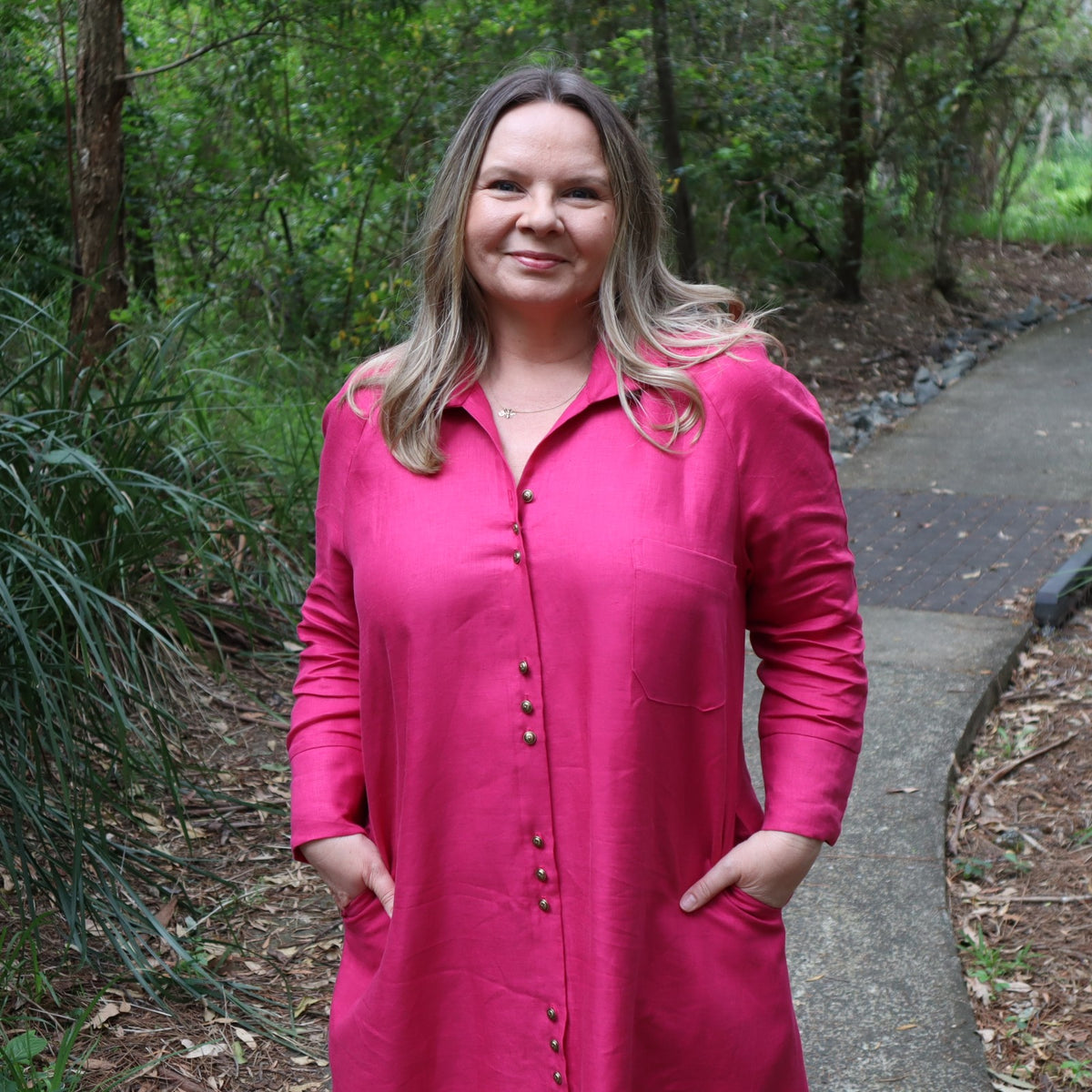 Style Arc Anais Shirt Dress in ‘Rio’ from the Cruise Linen Collection ...