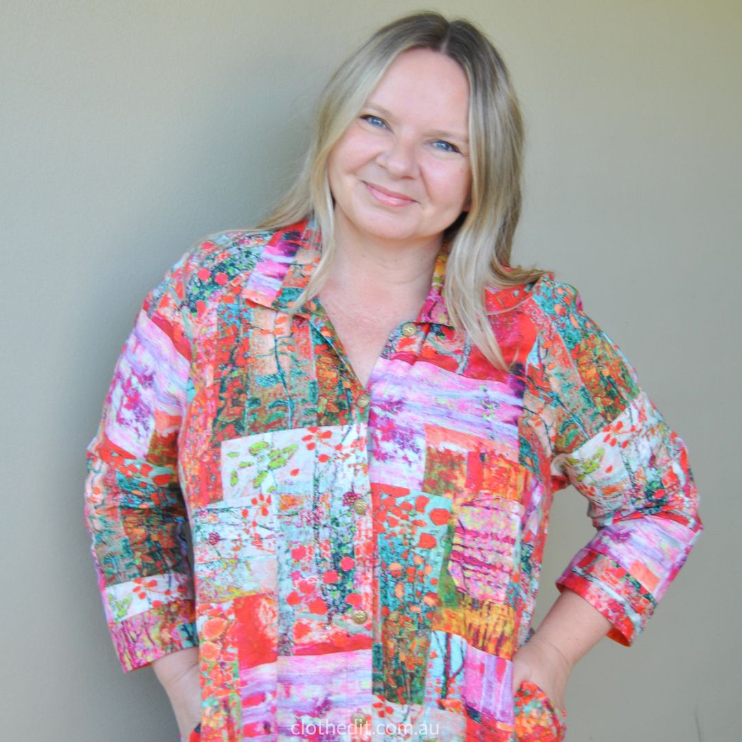 Style Arc Anais Shirt Dress in Cloth Edit Linen | Silk - Winning Combo