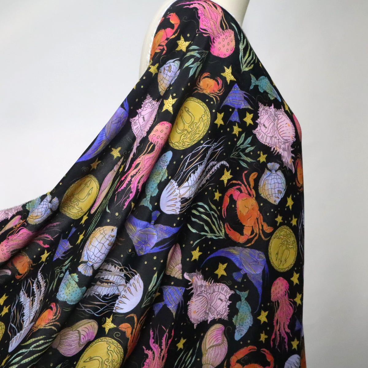 Fabric Godmother - 'Atlantis' Viscose Crepe | ECOVERA blend – Cloth Edit