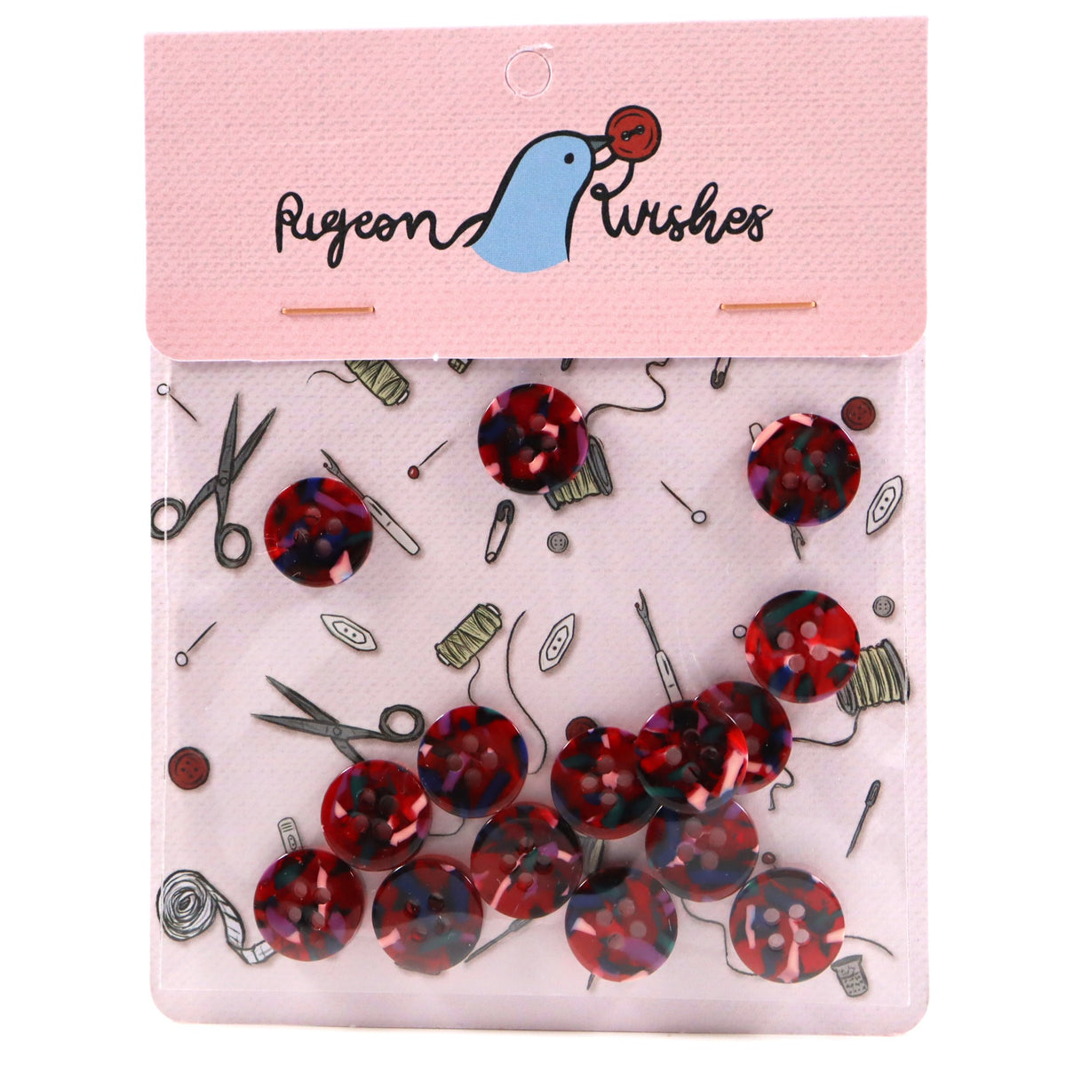 Pigeon Wishes Buttons | Beloved (Set of 15) - 15mm – Cloth Edit