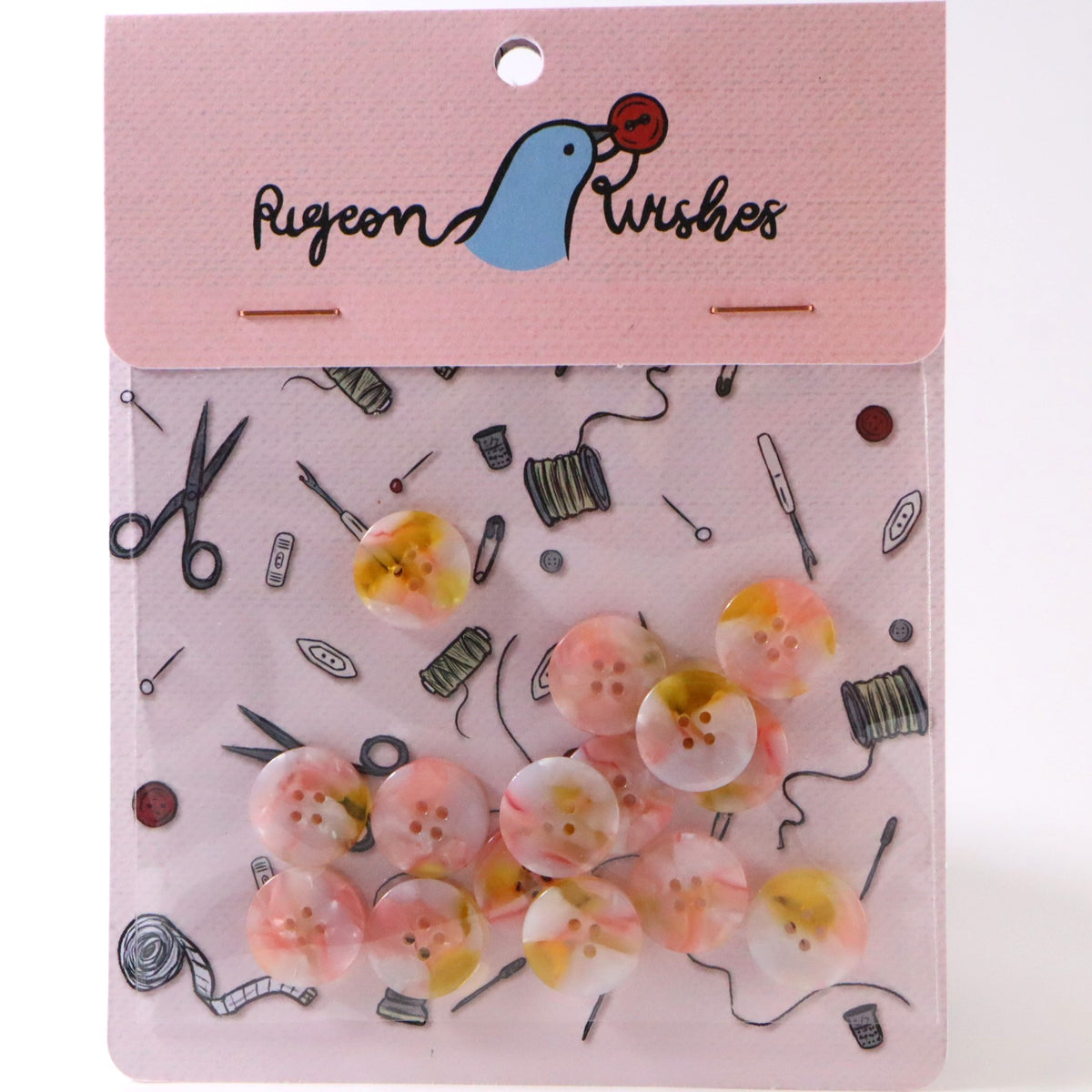 Pigeon Wishes Buttons | Fanciful (Set of 15) - 15mm – Cloth Edit
