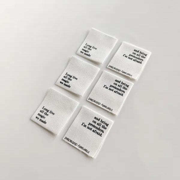 Intensely Distracted Woven Labels - 'Long Live All the Magic We Made ...