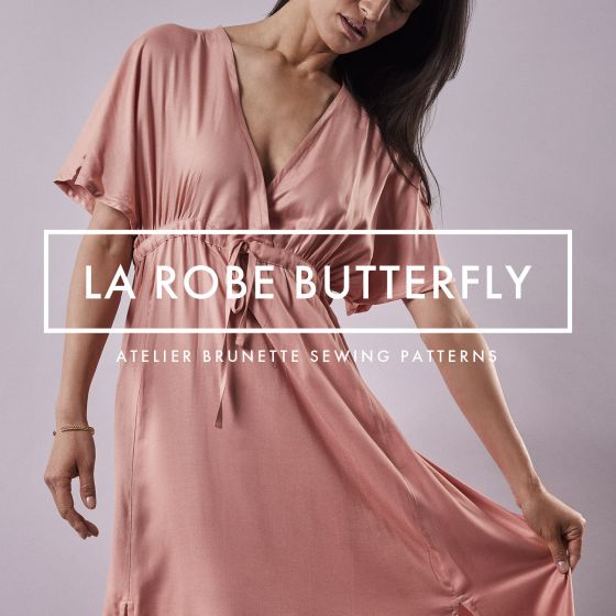 Atelier Brunette - 'La Robe Butterfly' (Dress) Sewing Pattern – Cloth Edit