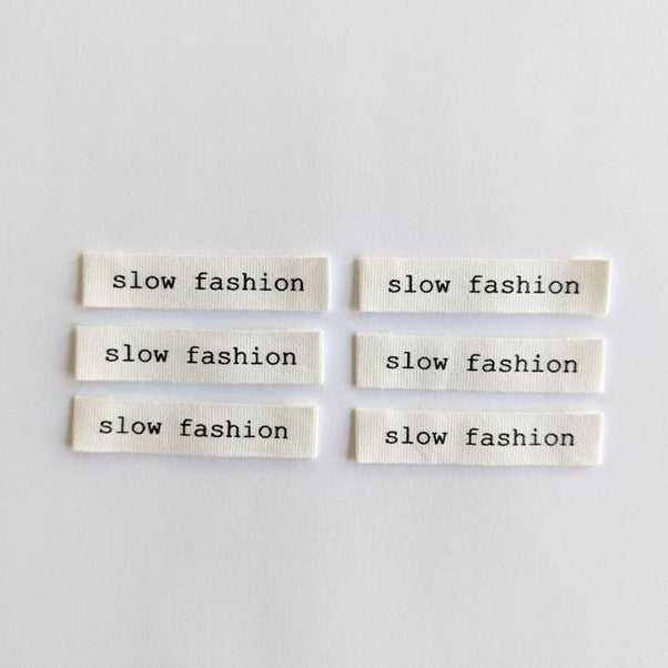Intensely Distracted Woven Labels - 'Slow Fashion' – Cloth Edit